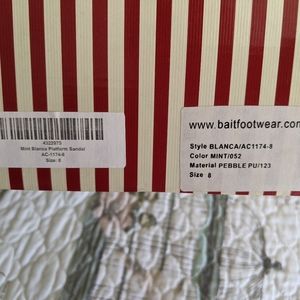 Bait | Shoes | Brand New Bait Mint Blanca Platform Sandal | Poshmark